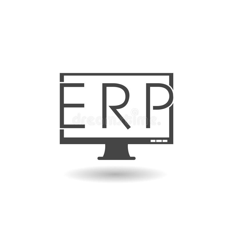 ERP, Enterprise Resource Planning Icon with Shadow Stock Vector ... ERP, Enterprise Resource Planning Icon with Shadow Stock Vector ...