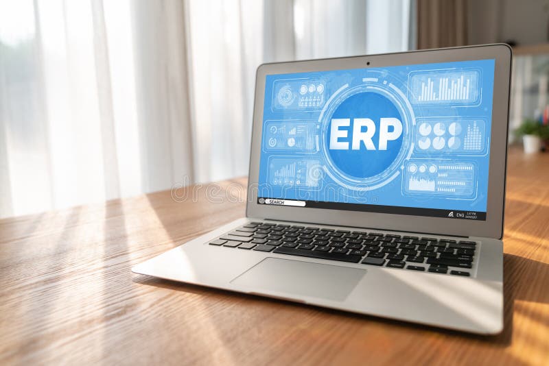 ERP Enterprise Resource Planning Software for Modish Business Stock ...