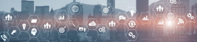 ERP Enterprise Resource Planning System on Virtual Screen with ...