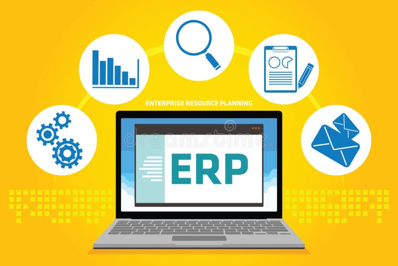 Erp Enterprise Resource Planning Stock Vector - Illustration of ... Erp Enterprise Resource Planning Stock Vector - Illustration of ...