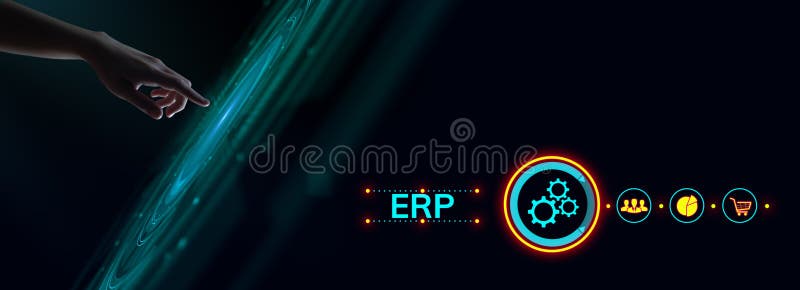 ERP Enterprise Resources Planning Software System Business Process ...