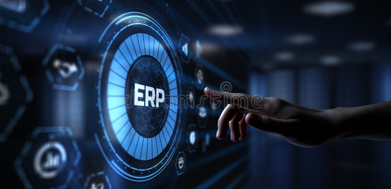 ERP Enterprise Resources Planning Software System Business Process ...