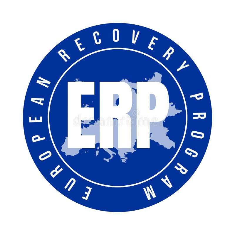 ERP European Recovery Program Symbol Icon Editorial Image ...