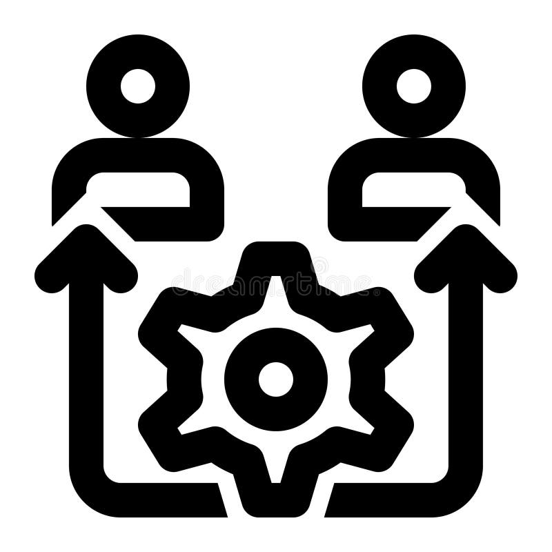 ERP HR Management Outline Icon Stock Vector - Illustration of ...