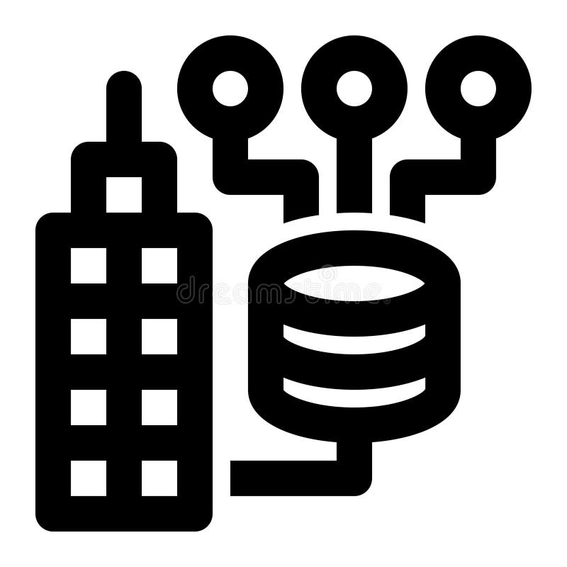 Local ERP, on-Premises System Outline Icon Stock Vector - Illustration ...