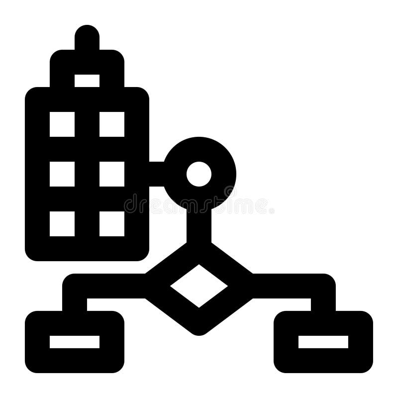 ERP Algorithm, Business Decision Outline Icon Stock Vector ...