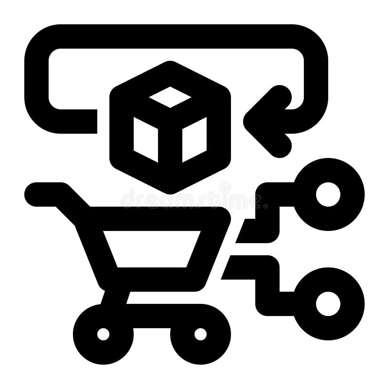 Order Processing, Order Management Outline Icon Stock Vector ...