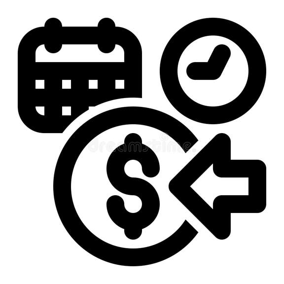 Revenue Tracking, Income Tracking Outline Icon Stock Vector ...