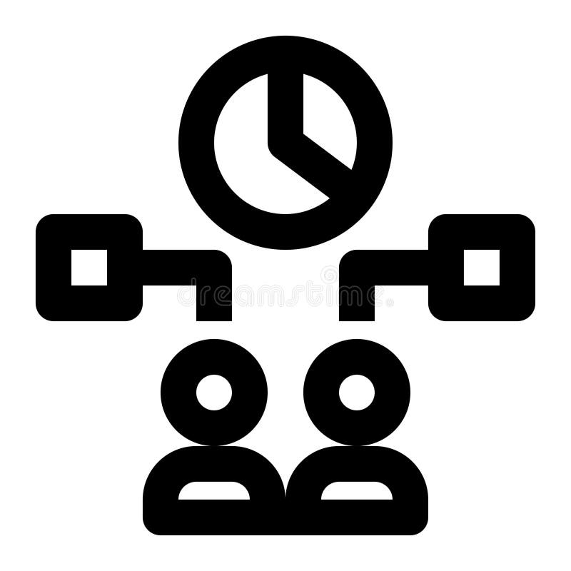 Resource Allocation, HR Management Outline Icon Stock Vector ...