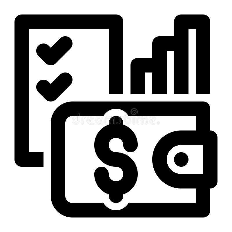 Budget Planning, Financial Planning Outline Icon Stock Vector ...