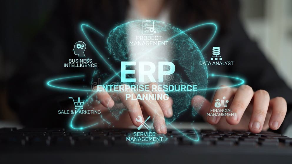 ERP System Dashboard for Enterprise Resource Planning and Business ...