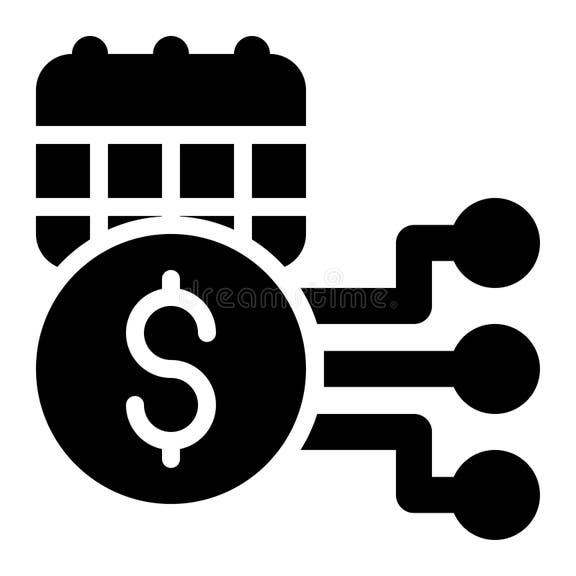 ERP Payroll, Payroll Processing Glyph Solid Icon Stock Vector ...