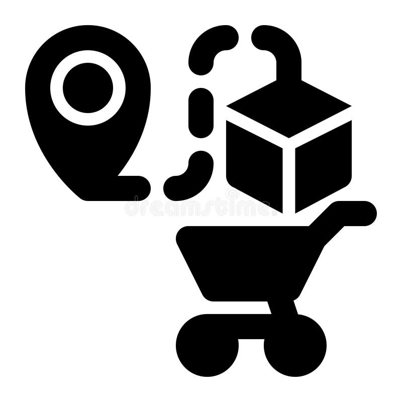 Order Tracking, Ecommerce Tracking Glyph Solid Icon Stock Vector ...