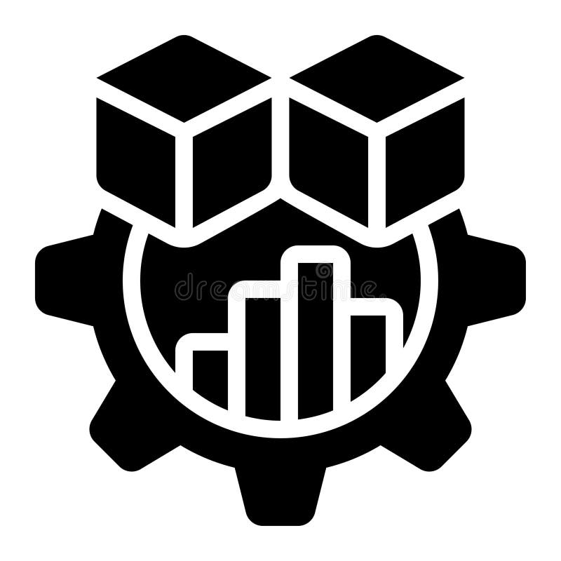 Inventory Optimization, Inventory Management Glyph Solid Icon Stock ...