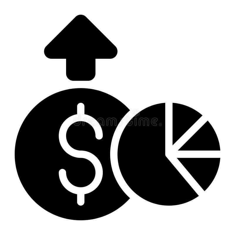 Profit Sharing, Profit Margin Glyph Solid Icon Stock Vector ...