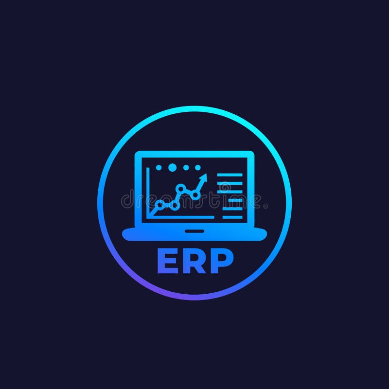 ERP System Software, Vector Stock Vector - Illustration of analytics ...