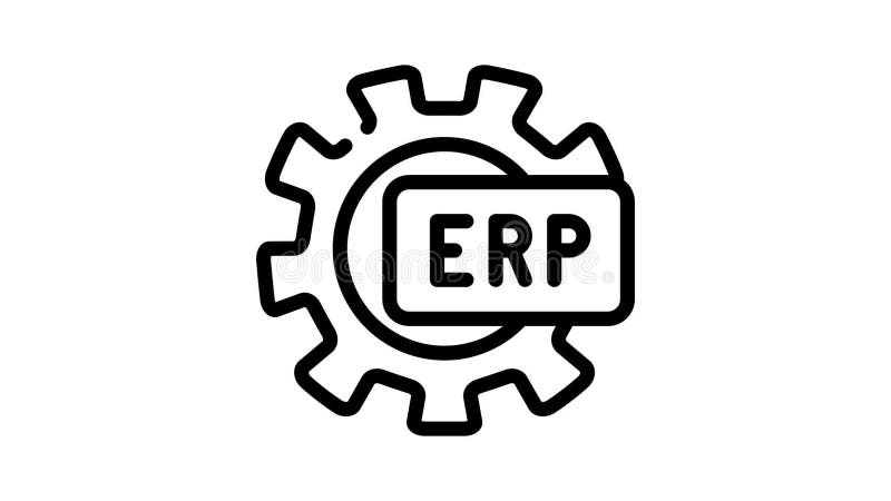 Erp Working Processing Glyph Icon Animation Stock Video Video Of Accounting Technology 236200481