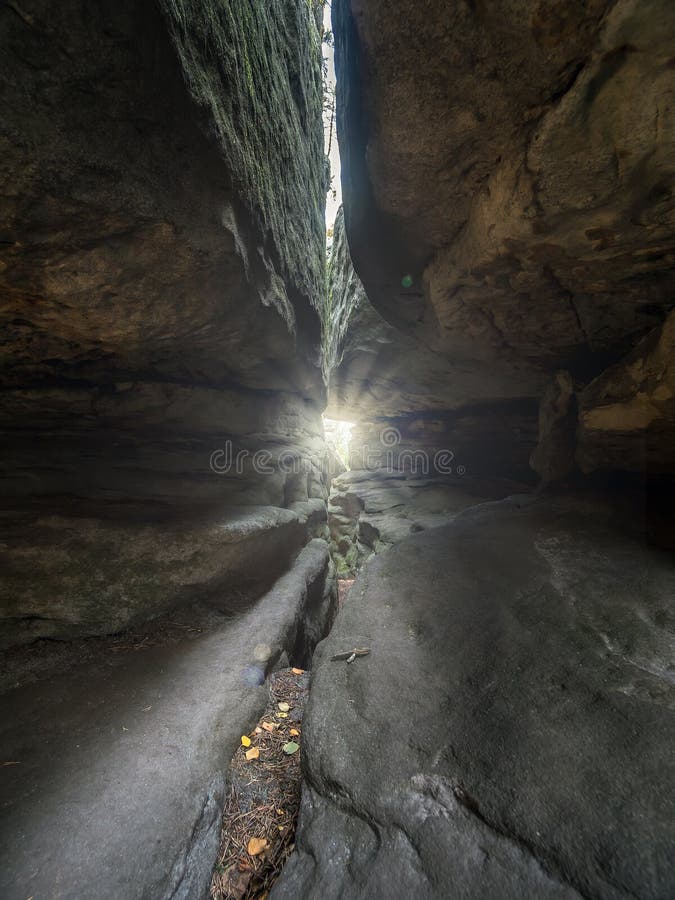 The Errant Rocks of the Table Mountain National Park, Poland Stock ...
