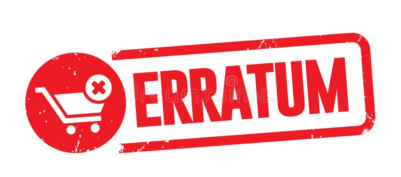 Erratum Stock Illustrations – 7 Erratum Stock Illustrations, Vectors ...