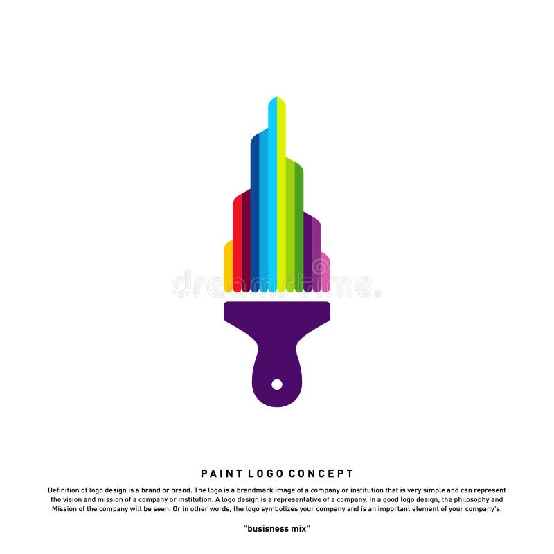 Errichtende Farbe Logo Design Concept Vector Bunte Moderne Stadt Logo ...