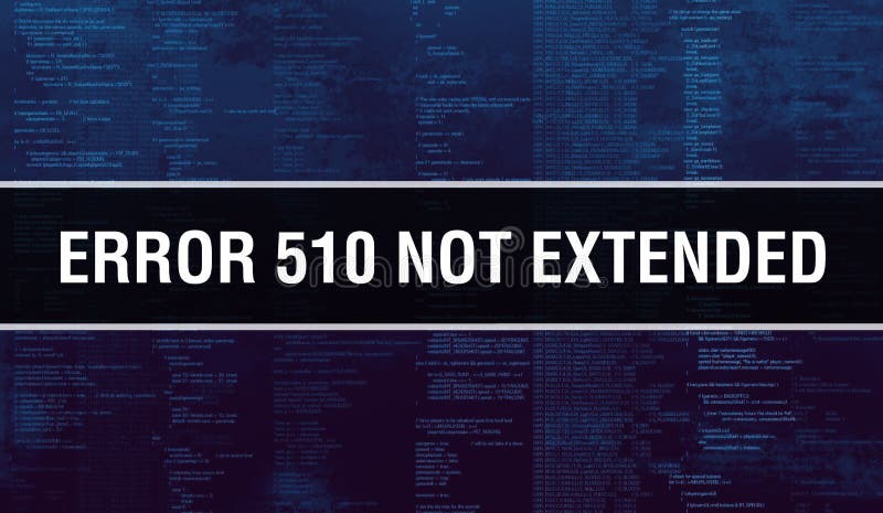 Error 510 Not Extended With Digital Java Code Text Error 510 Not Extended And Computer Software