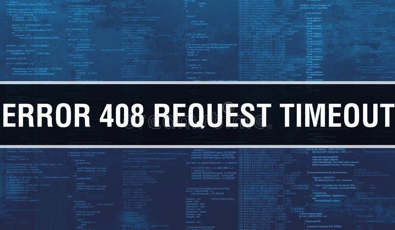 Error 408 Request Timeout With Digital Java Code Text Error 408 Request Timeout And Computer