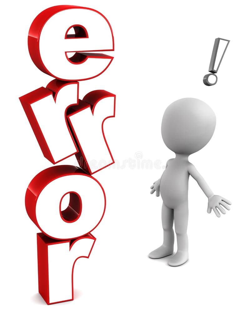 3d Man Error Stock Illustrations – 412 3d Man Error Stock Illustrations ...