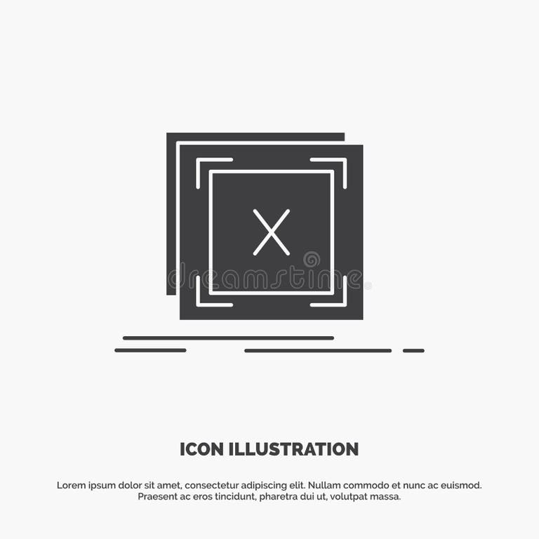 Error Application Message Problem Server Icon Glyph Vector Gray Symbol For Ui And Ux