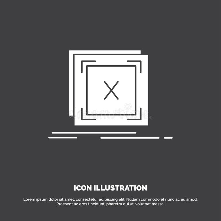 Error, Application, Message, Problem, Server Icon. Glyph Vector Symbol for UI and UX, Website or ...