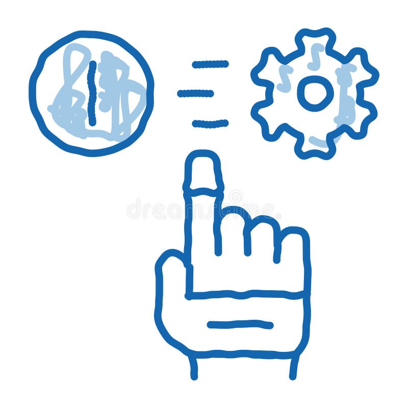 Error in Automated Settings Icon Vector Outline Illustration Stock ...