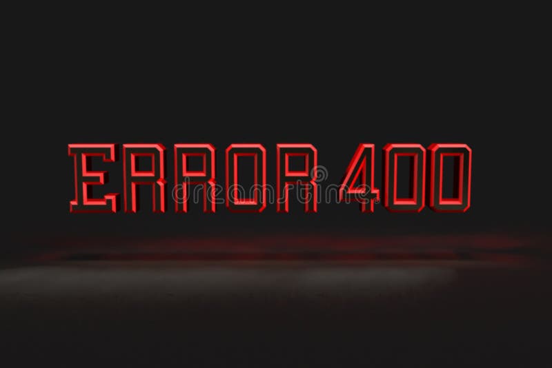 400 Error Bad Request on Website Page Stock Illustration - Illustration ...