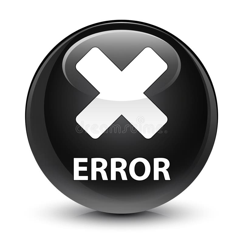 Error (cancel Icon) Premium Red Round Button Stock Illustration ...