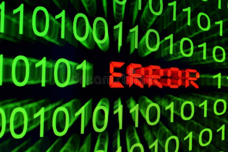 Binary Code Error Stock Image Image Of Programming Trouble 11333859