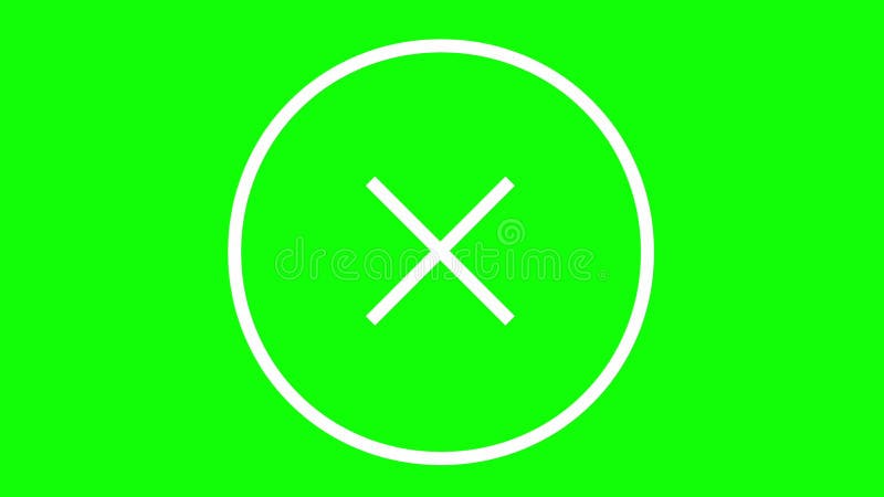 Check Mark Symbol and Red Cross Button Stock Footage - Video of ...