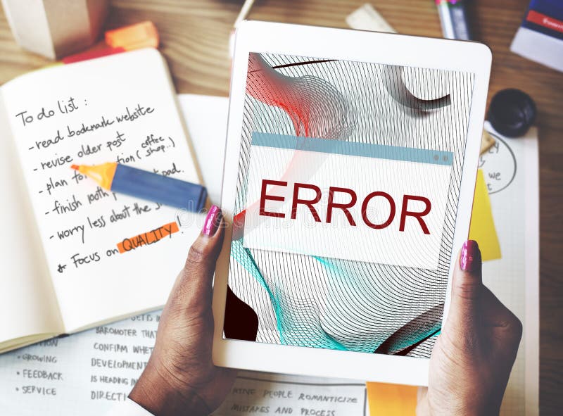 Error Disconnect Warning Failure AbEnd Concept Stock Image - Image of ...