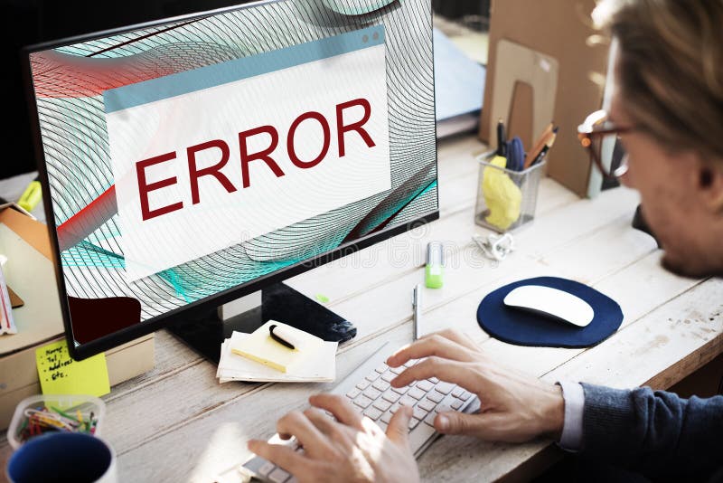 Error Disconnect Warning Failure AbEnd Concept Stock Photo - Image of ...