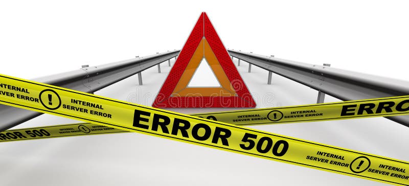 ERROR 500 Internal Server Error Stock Illustration - Illustration of ...