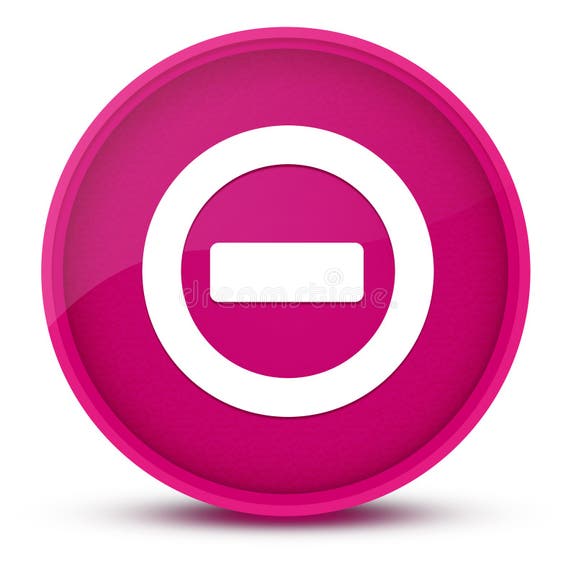 ERROR Luxurious Glossy Pink Round Button Abstract Stock Illustration ...