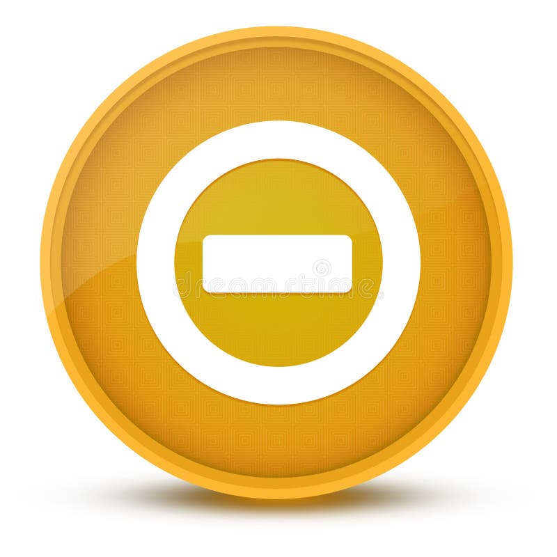 ERROR Luxurious Glossy Yellow Round Button Abstract Stock Illustration ...