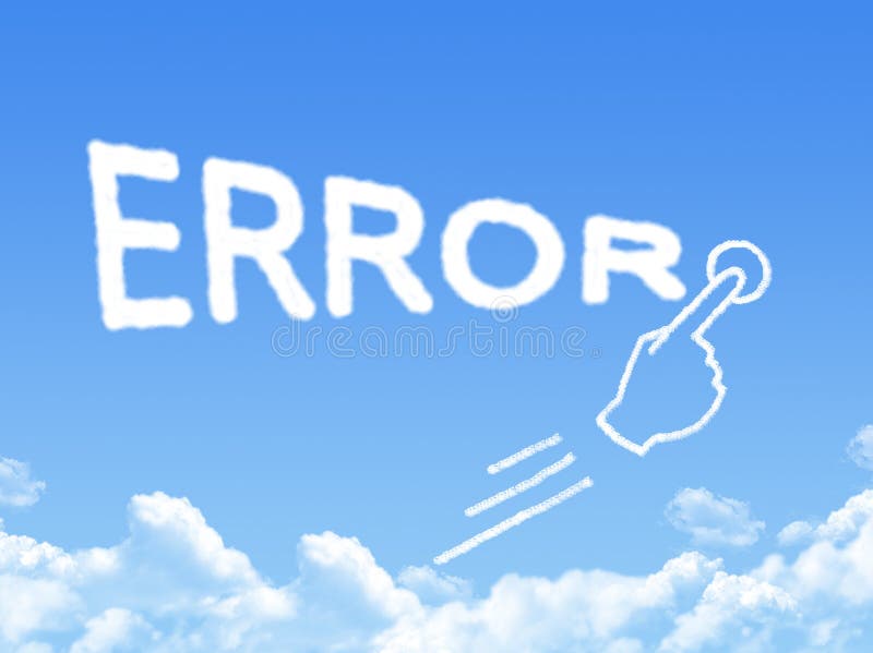 Error message cloud shape stock illustration. Illustration of shape ...