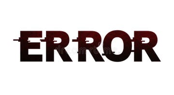 Error Message Graphic: Red Glitch Text Effect - Digital Failure ...