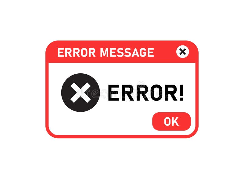 Error Message Computer Stock Illustrations – 11,779 Error Message ...