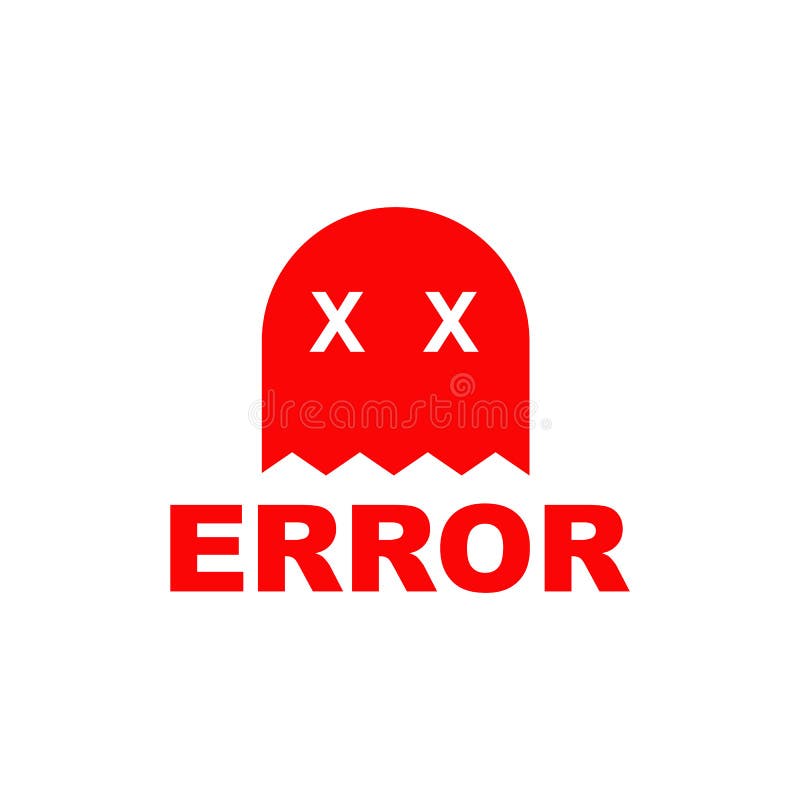 Error Message Icon Symbol Logo Design Stock Vector - Illustration of ...
