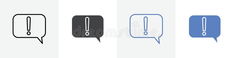 Error Message Icon Vector Set Use for Web Ui or App Stock Vector ...