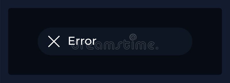 Error Message UI Element Template Stock Vector - Illustration of ... Error Message UI Element Template Stock Vector - Illustration of ...