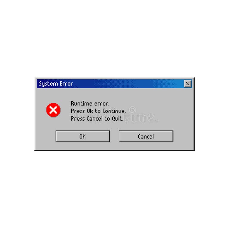 Runtime Error Stock Illustrations 28 Runtime Error Stock Illustrations Vectors And Clipart 