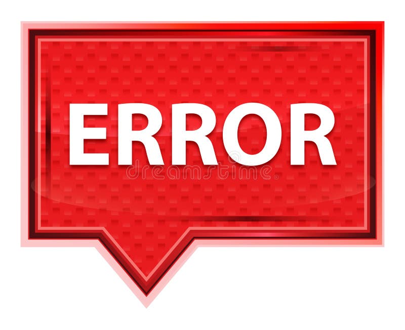 Error Misty Rose Pink Banner Button Stock Illustration - Illustration ...