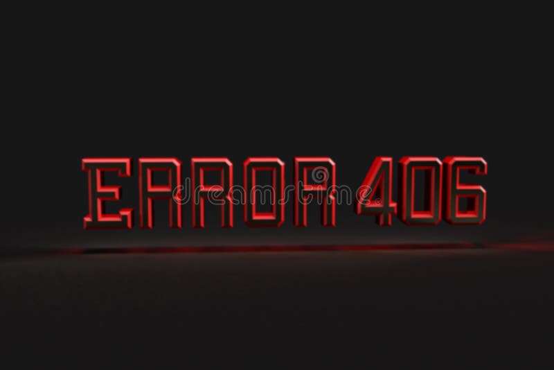 406 Error Not Acceptable on Website Page Stock Illustration ...