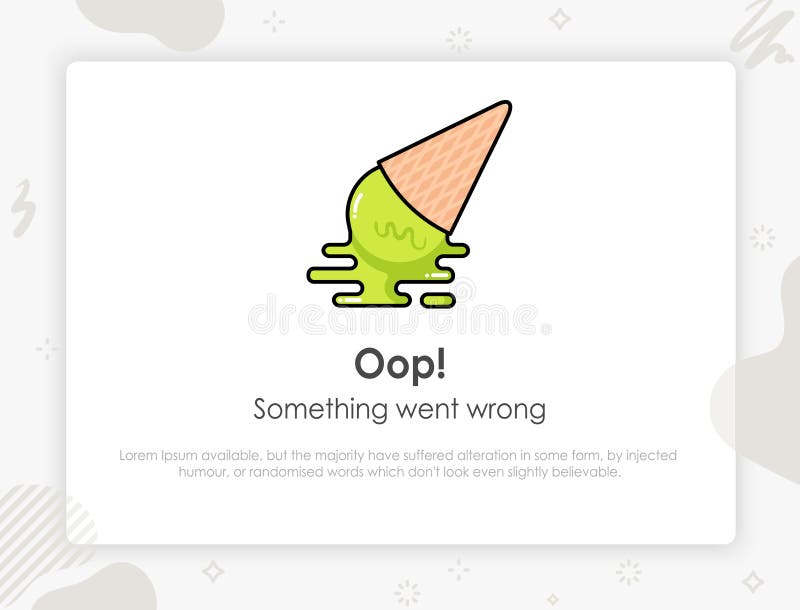 Something Went Wrong Word and Exclamation Mark Symbol. Warning Sign ...