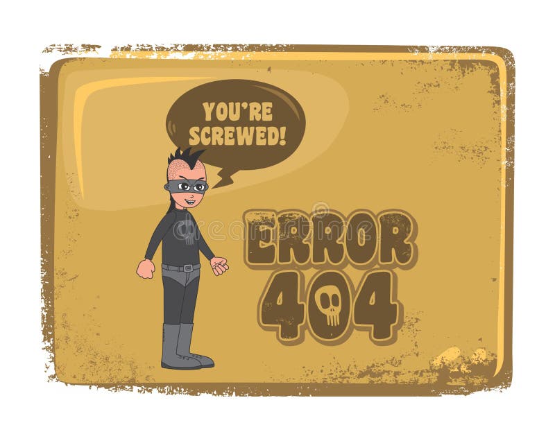 Error page template stock vector. Illustration of menu - 41033564